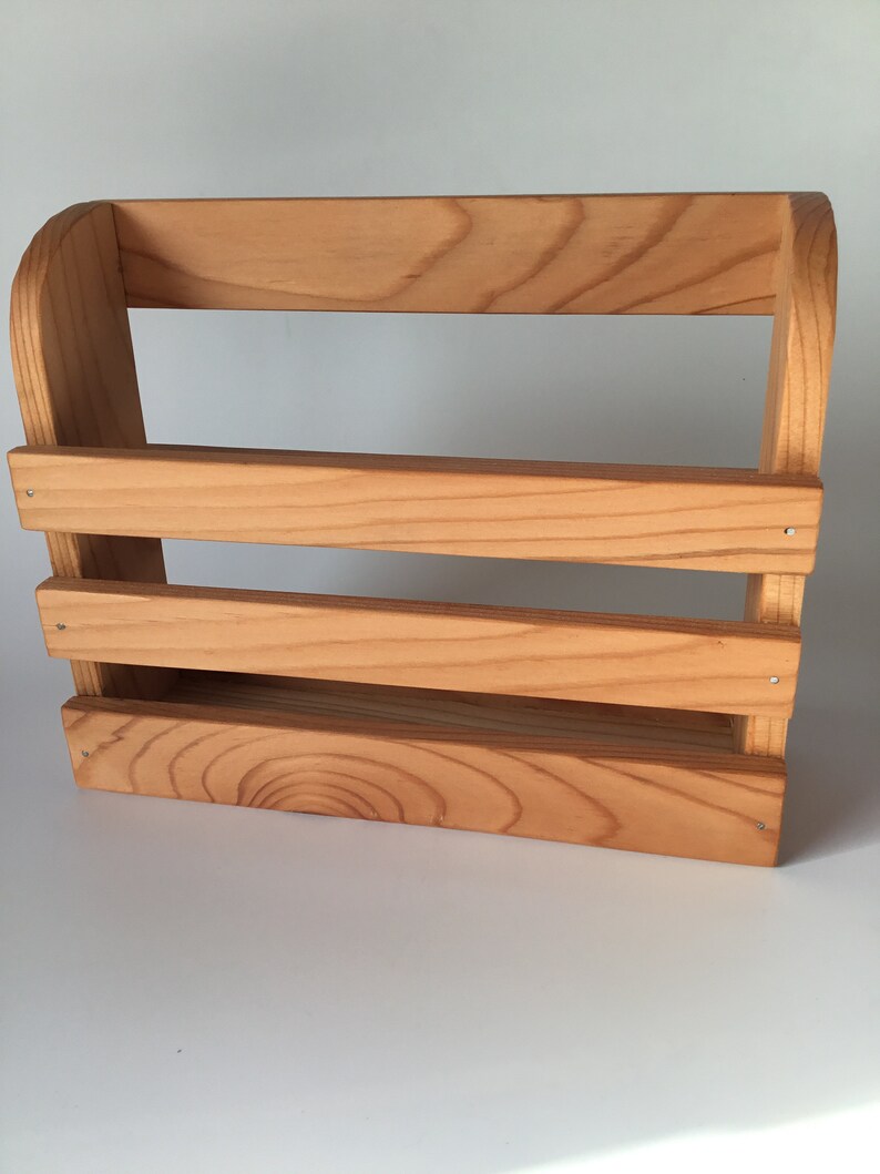 Wooden Letter Rack Rustic Wooden Letter Rack Mail Holder - Etsy UK