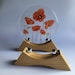 Round Glass Stand, 20 Cm Diameter Glass Stand, Round Glass Wooden Stand ...