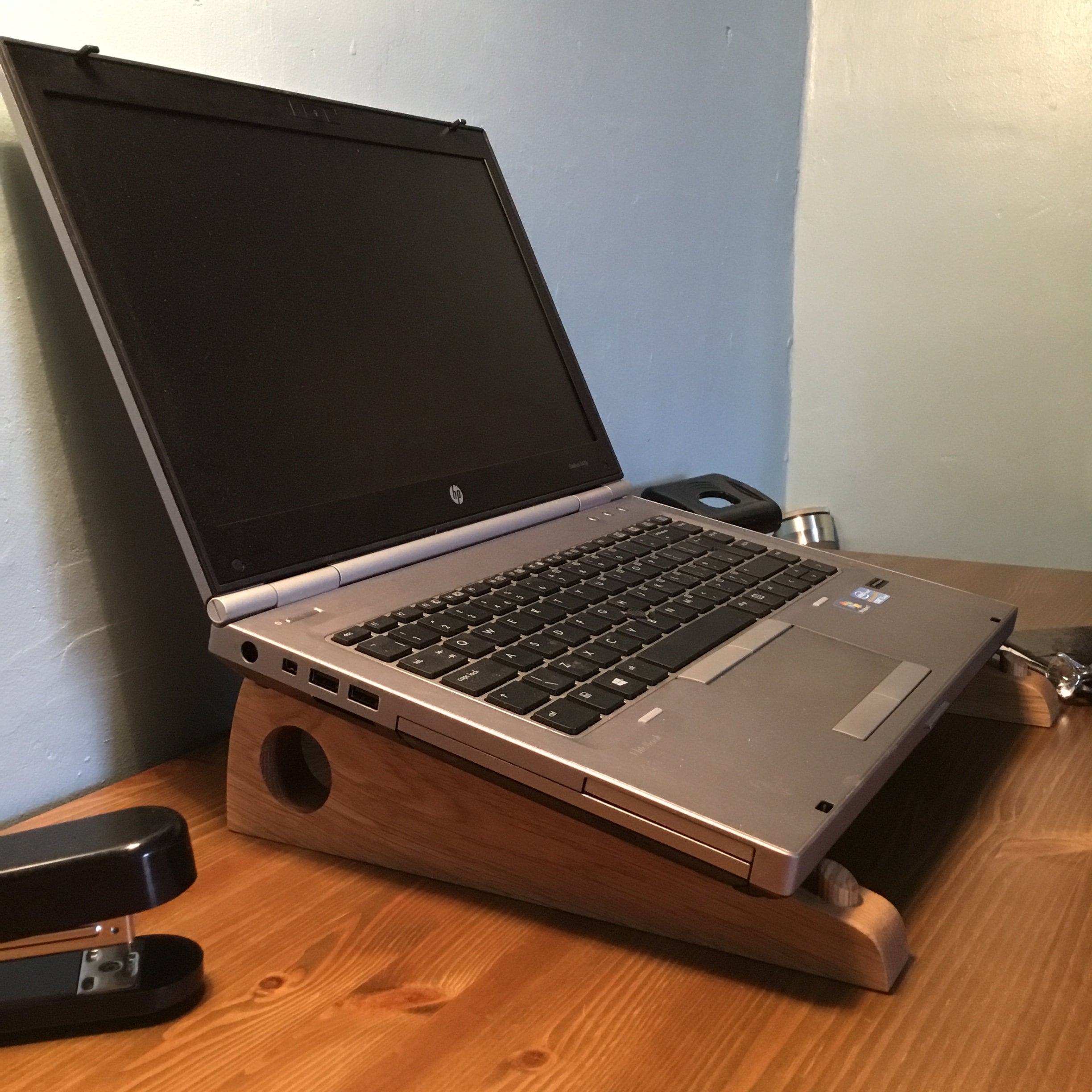 Laptop Riser Laptop stand wooden laptop riser Apple laptop | Etsy