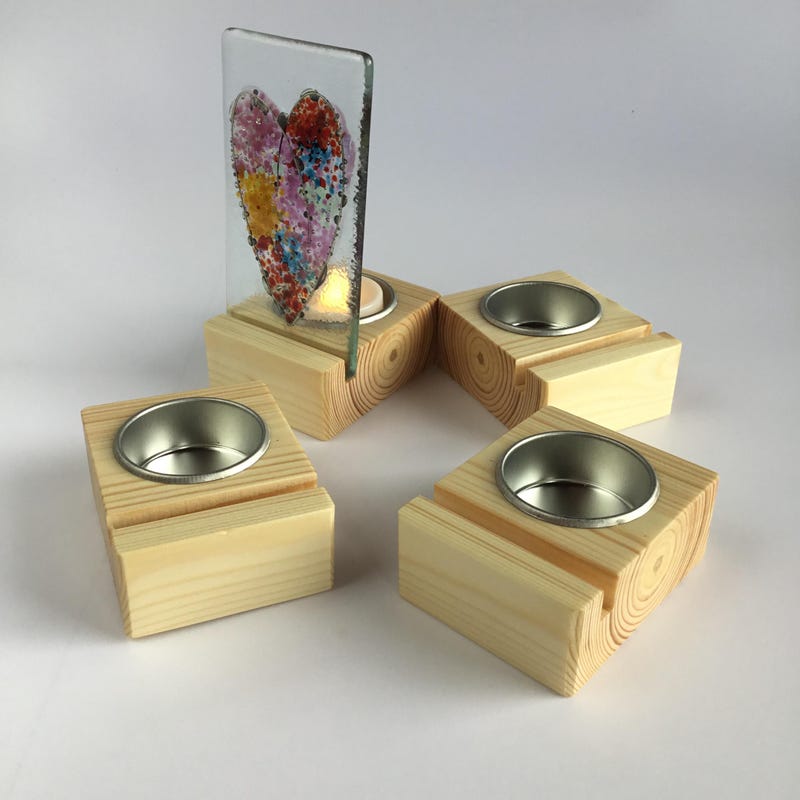 Fused Tealight Stand - Etsy UK