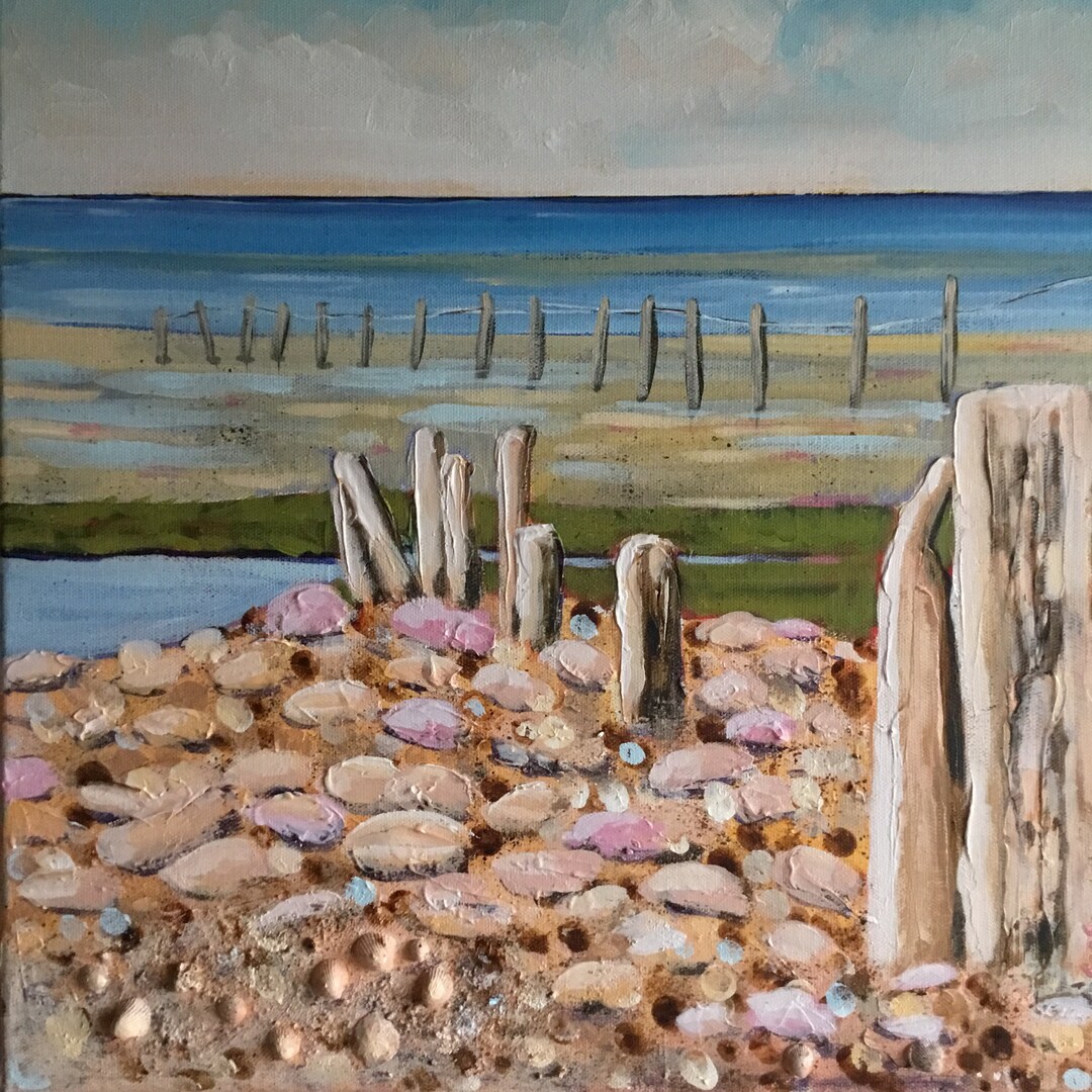 Sunderland Point, Seascape Lancashire. Original Acrylic Painting ...