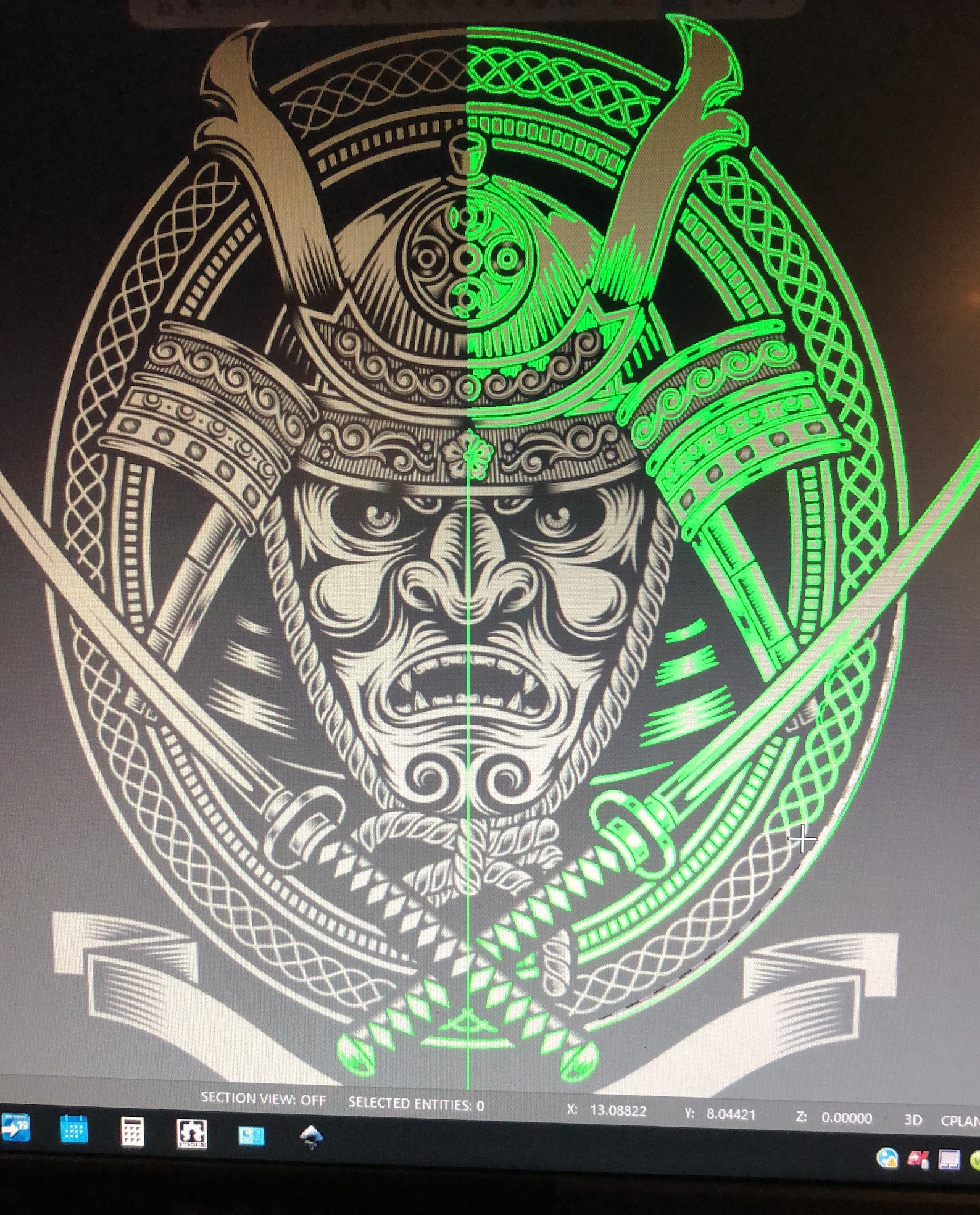 Chopping Board Samurai DXF Bread Board - Etsy Canada