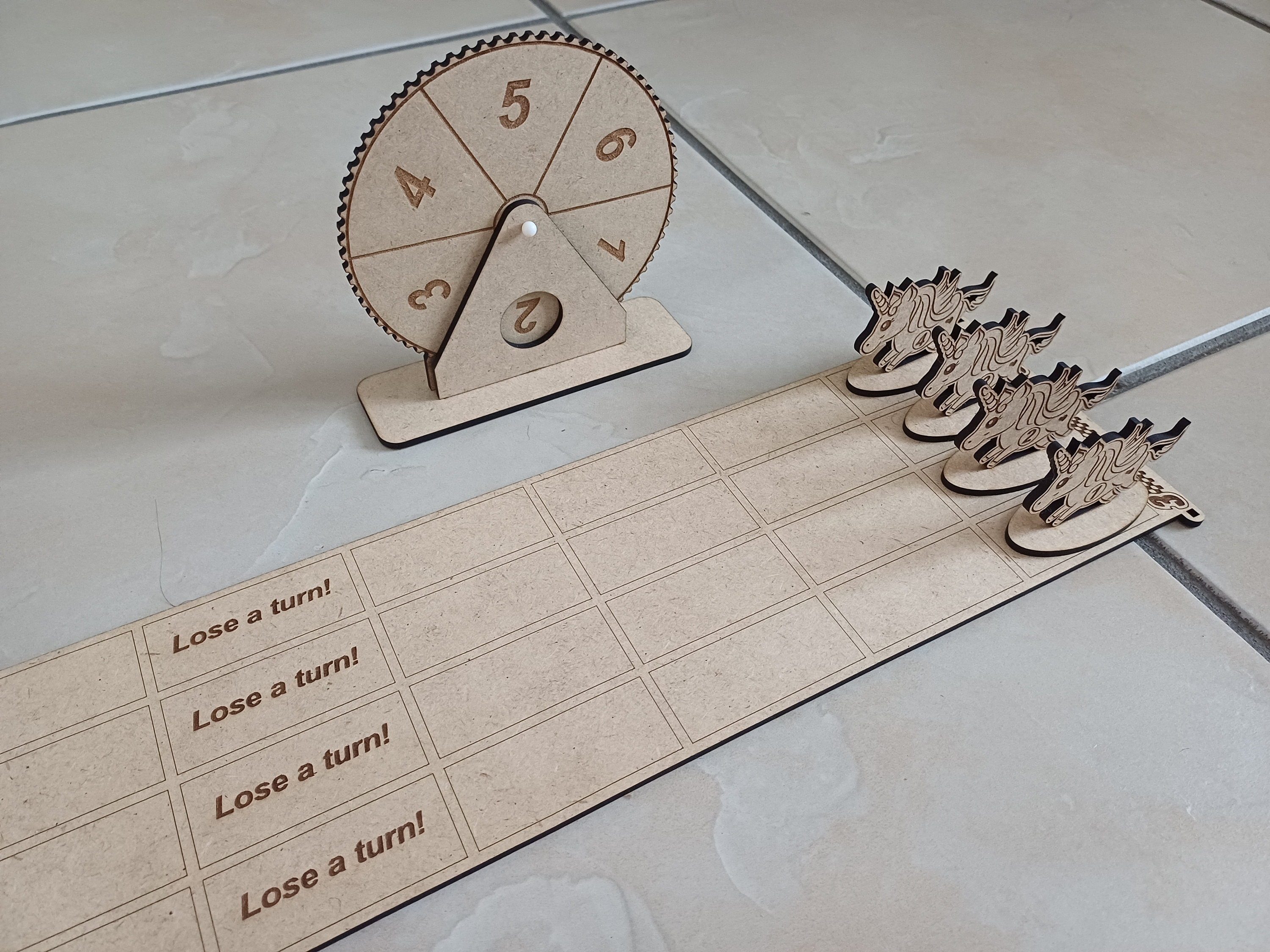 Unicorn Racing Board Game - Etsy