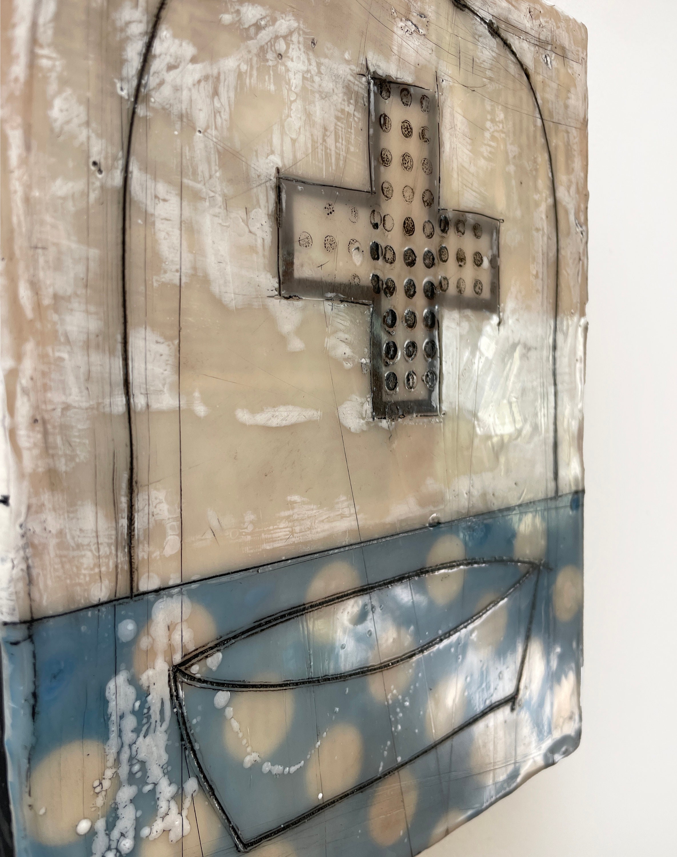 8x10 Encaustic Painting, Encaustic Collage, Encaustic Painting Original ...