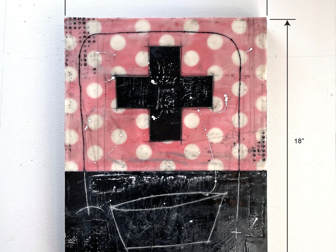 14"x18” Healing Bowl. Original Encaustic Painting, Mixed Media ...