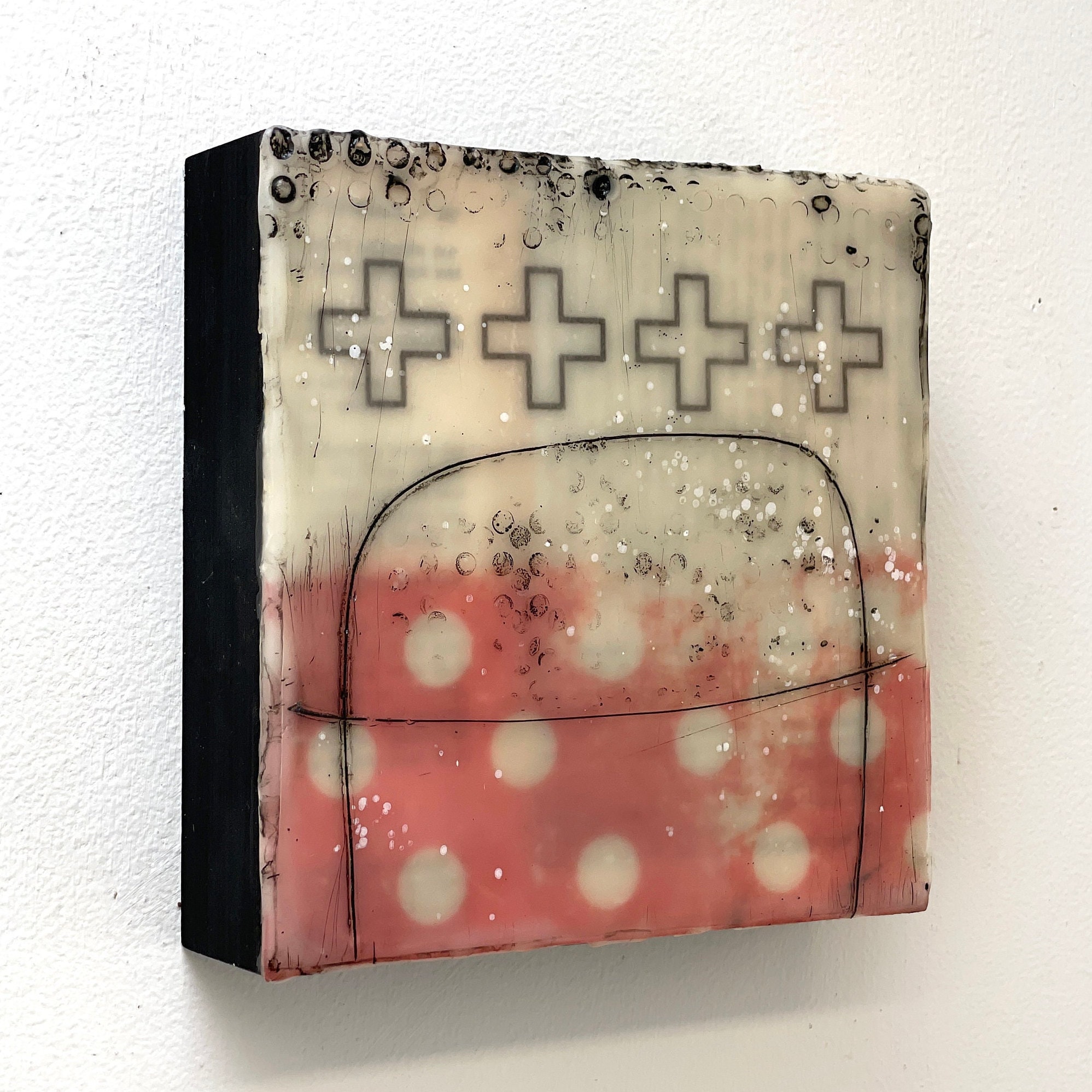 6x6 Encaustic Painting, Encaustic Collage, Encaustic Painting Original ...