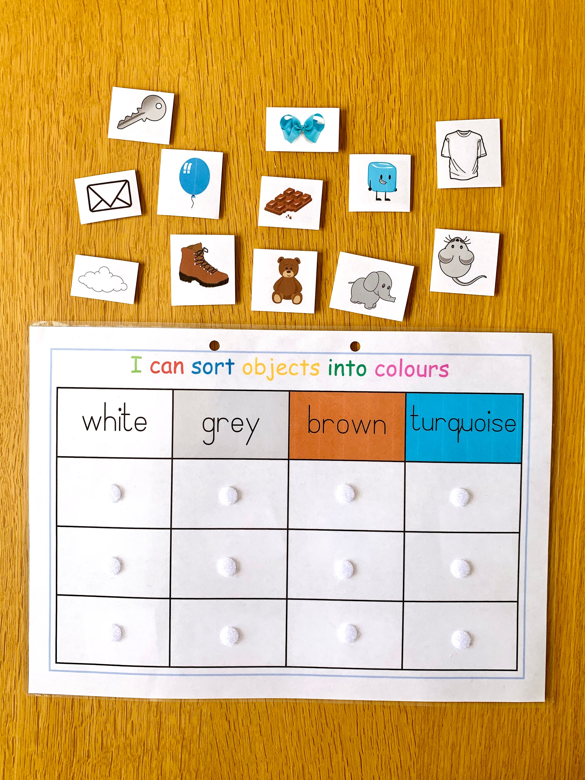 Colour Sorting for Toddler/pre-schooler Busy Book printable - Etsy Canada