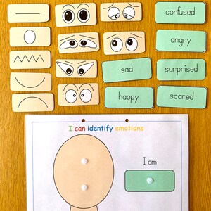 Emotions Page for Toddler/pre-schooler Busy Book printable - Etsy