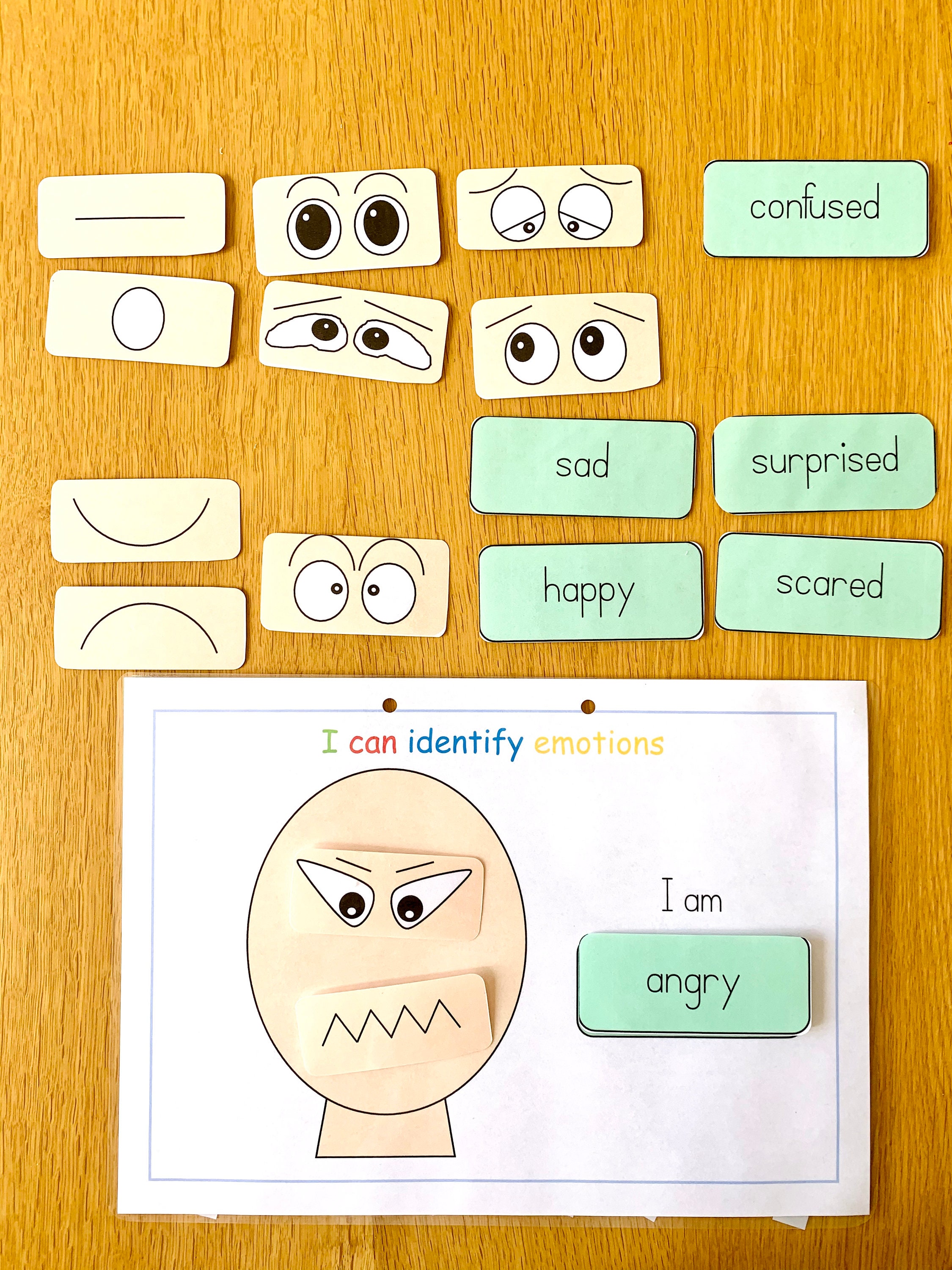 Emotions Page for Toddler/pre-schooler Busy Book printable - Etsy