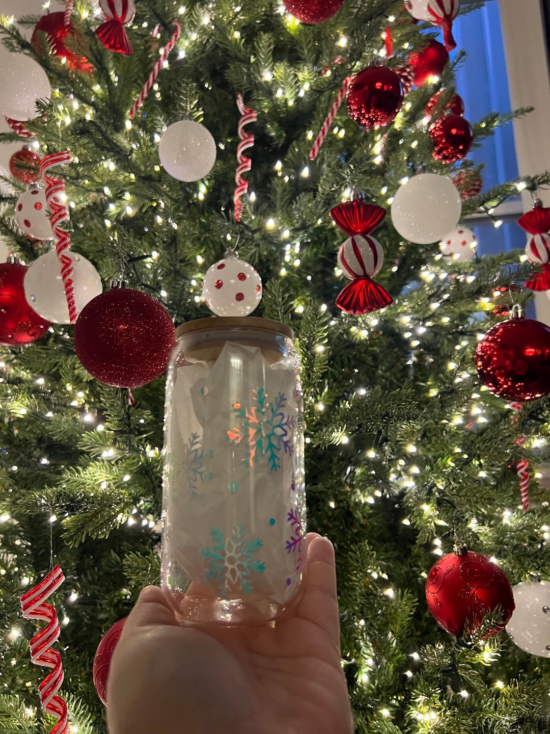 Snowflake Beer Can Glass - Etsy
