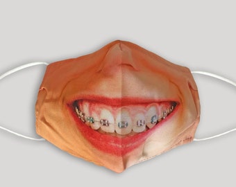 Braces Face Mask | Etsy