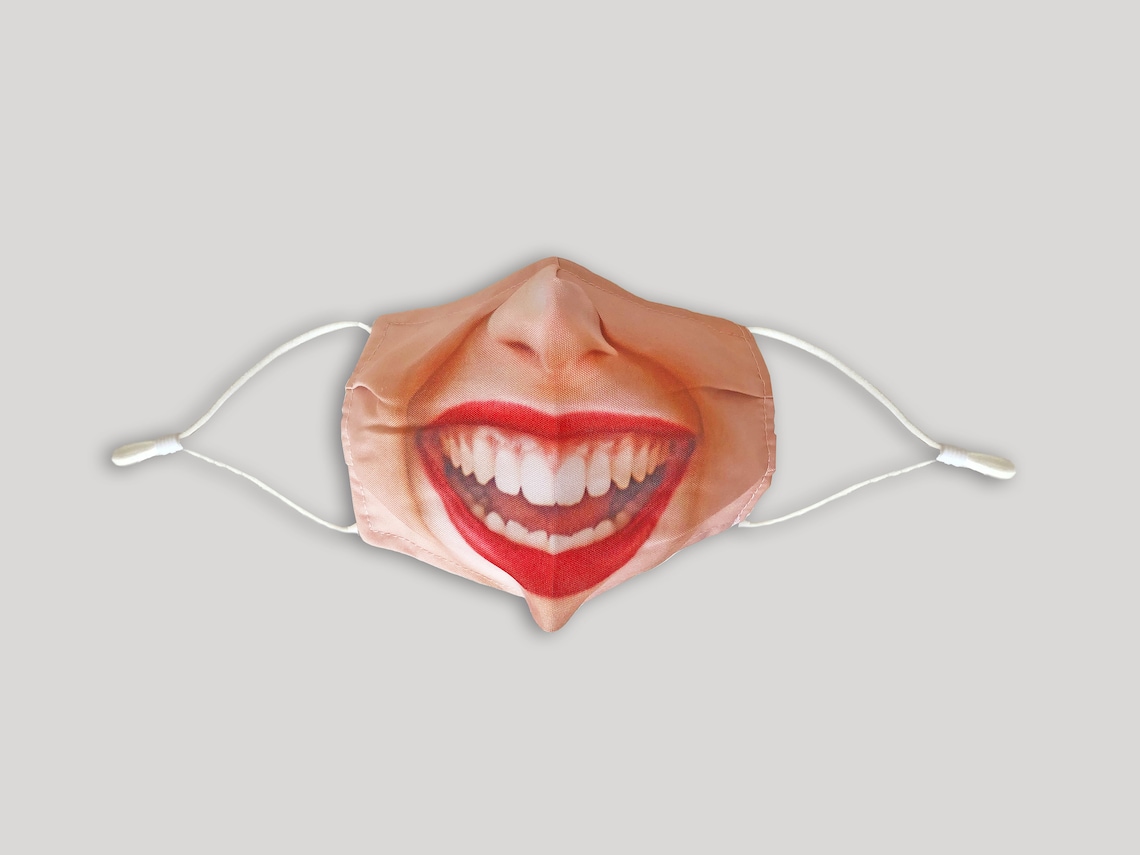 4 Pack - Funny Face Masks - Etsy
