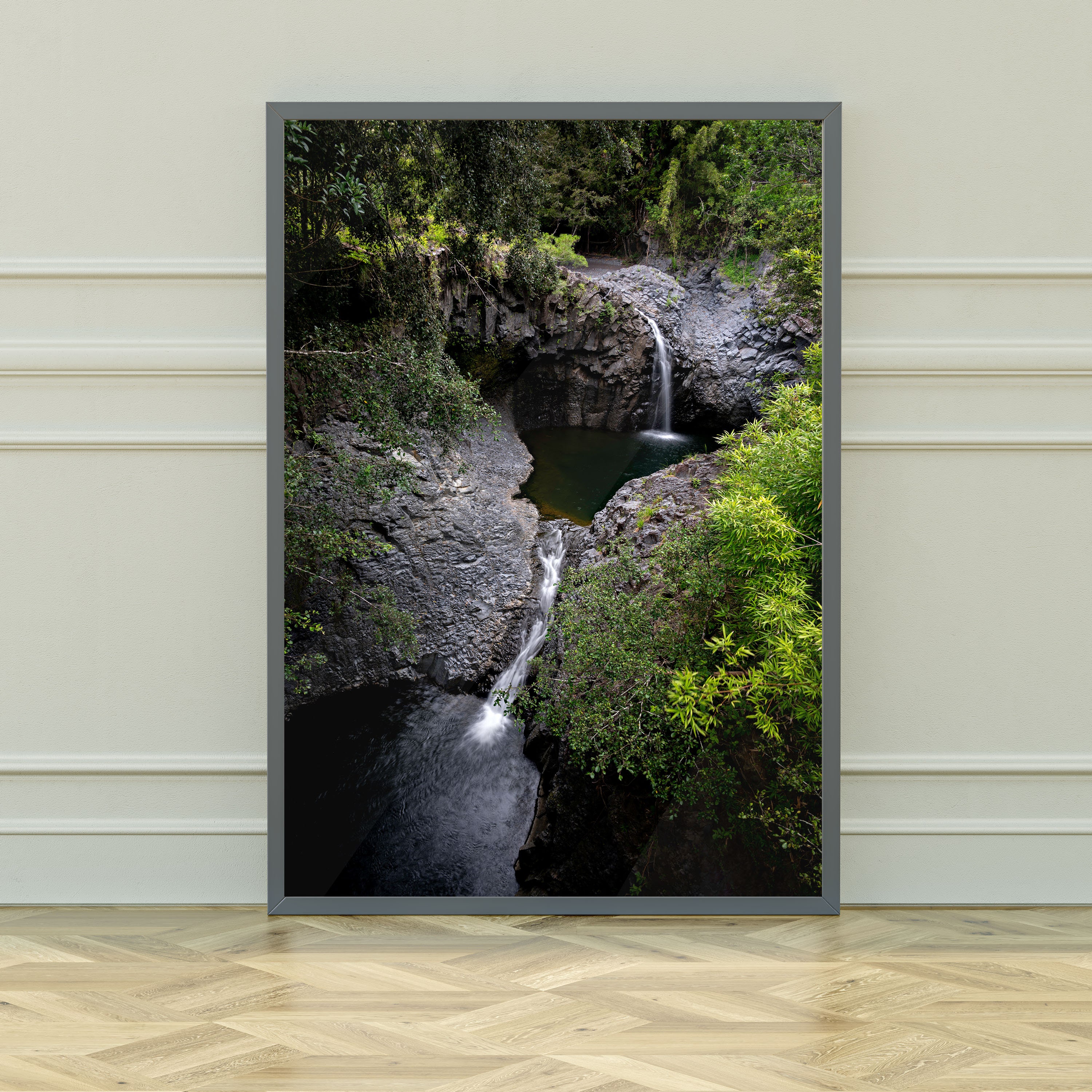 Captivating Double Waterfalls on Pipiwai Trail Stunning Maui Print for ...