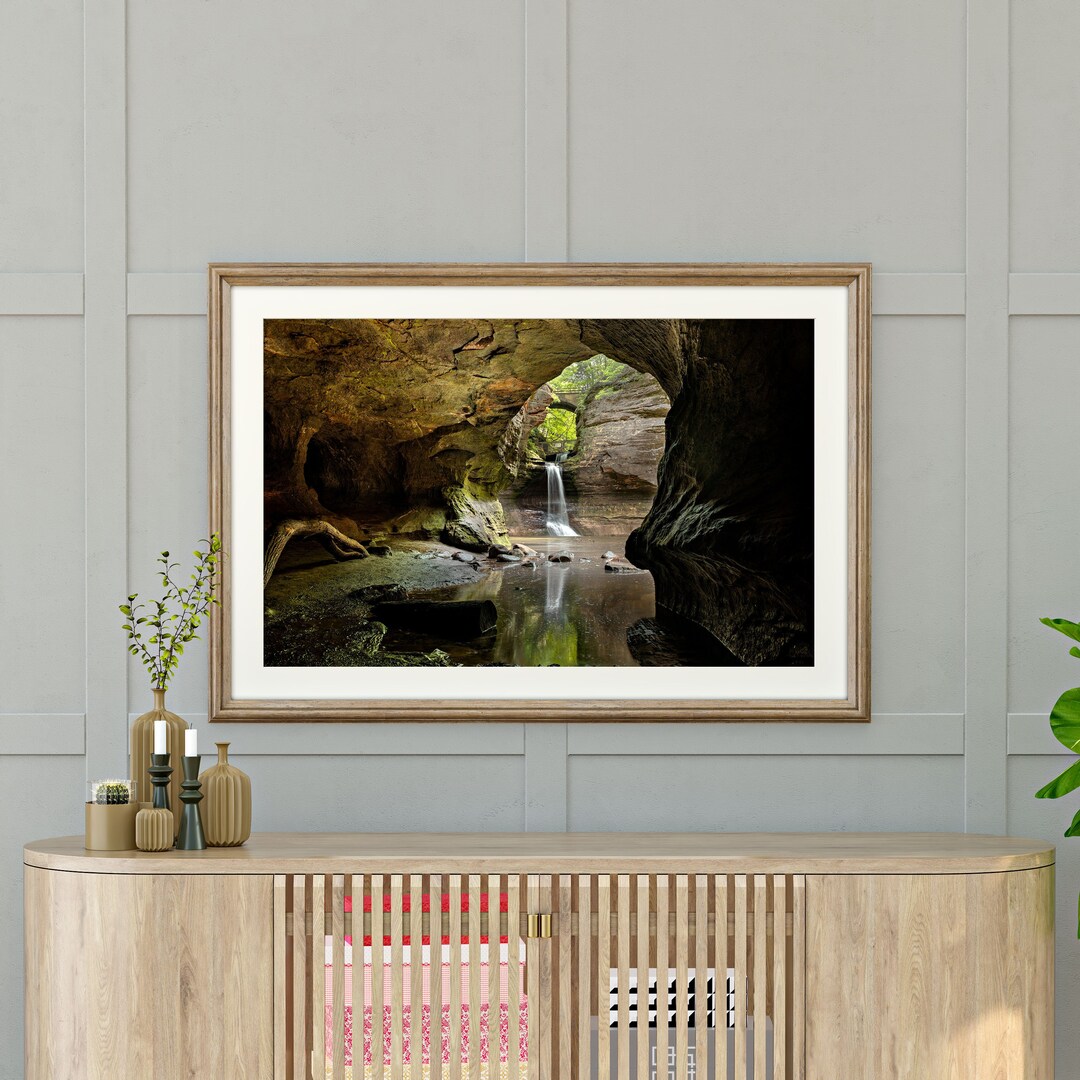 Matthiessen State Park Waterfall Photo | Nature Reflection Art (digital ...