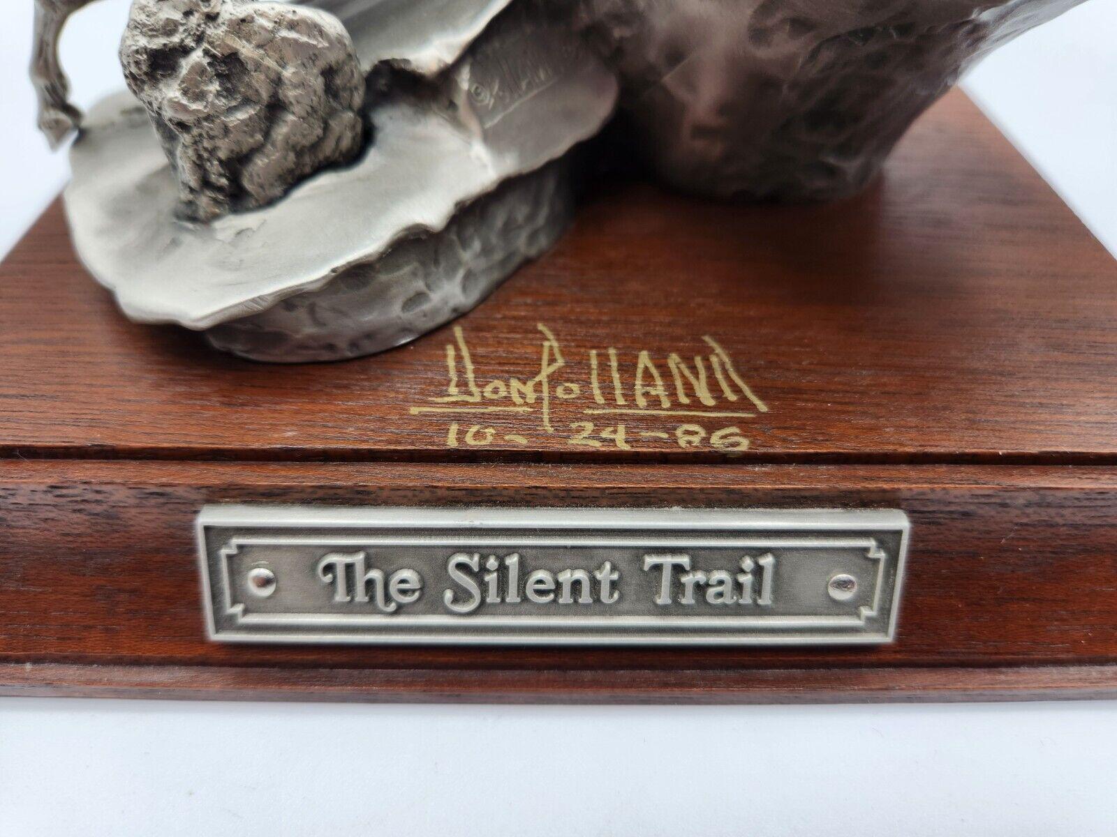 Don Polland Studios the Silent Trail Fine Pewter Statue 1986 Artist ...