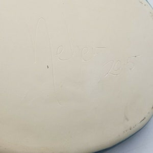 Neher Clay in Motion Handmade Ceramic Large Oval Shaped Baker in Ocean ...