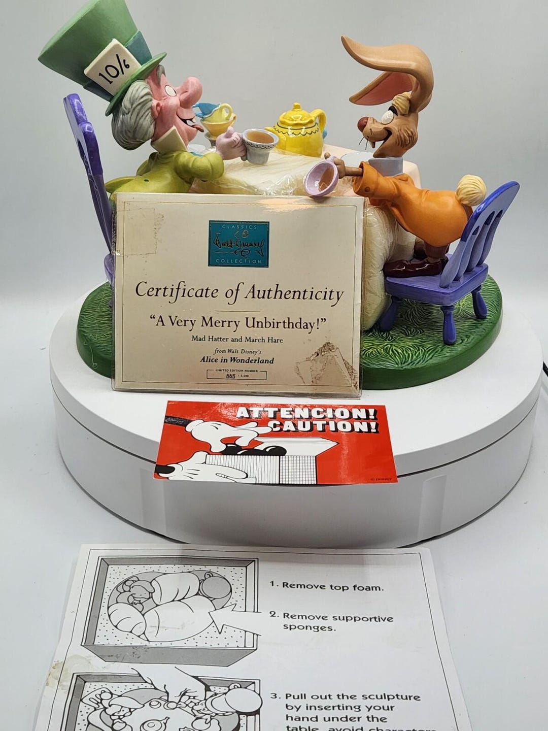 WDCC A Very Merry Unbirthday Alice in Wonderland Mad Hatter March Hare ...