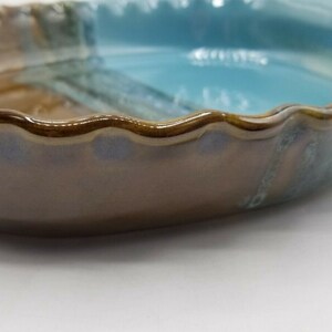 Neher Clay in Motion Handmade Ceramic Large Oval Shaped Baker in Ocean ...