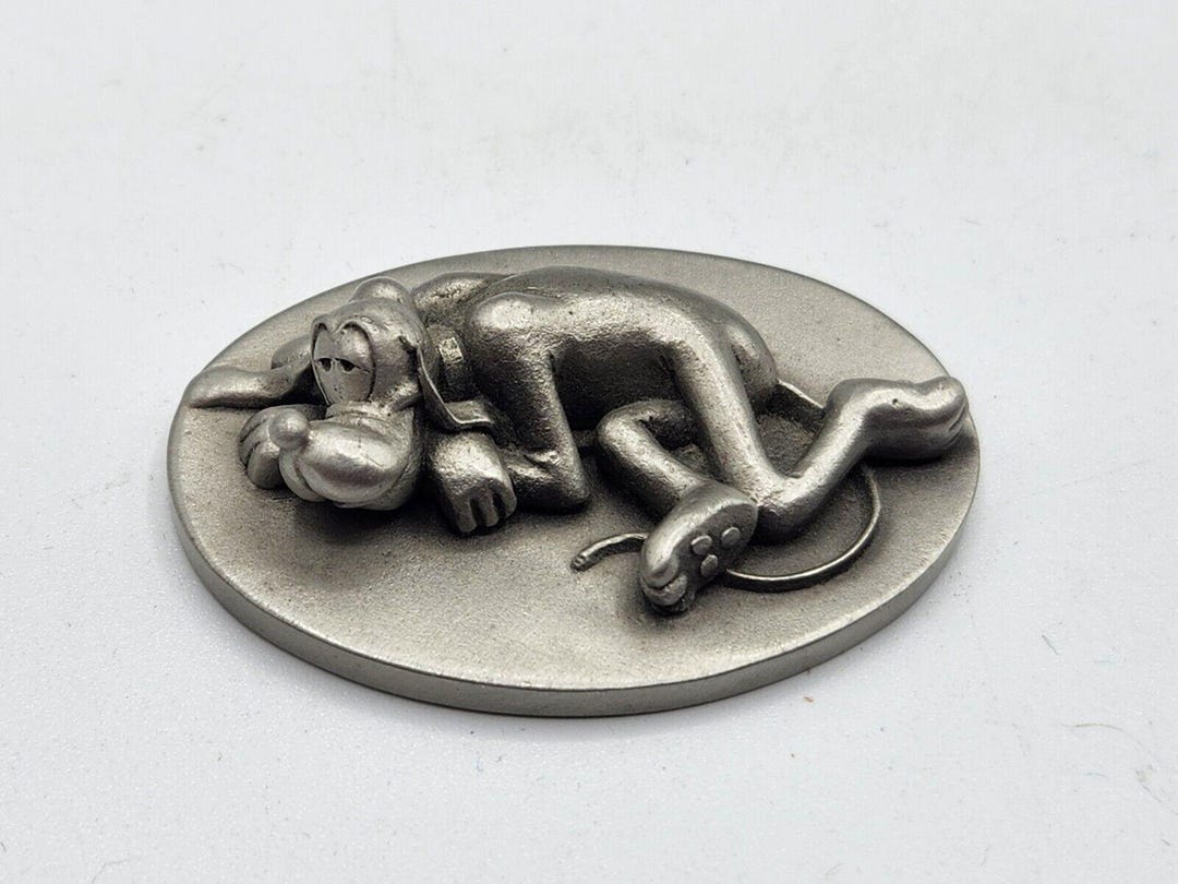 Vintage Walt Disney Schmid Pewter Pluto Dog Taking a Nap 0092 - Etsy