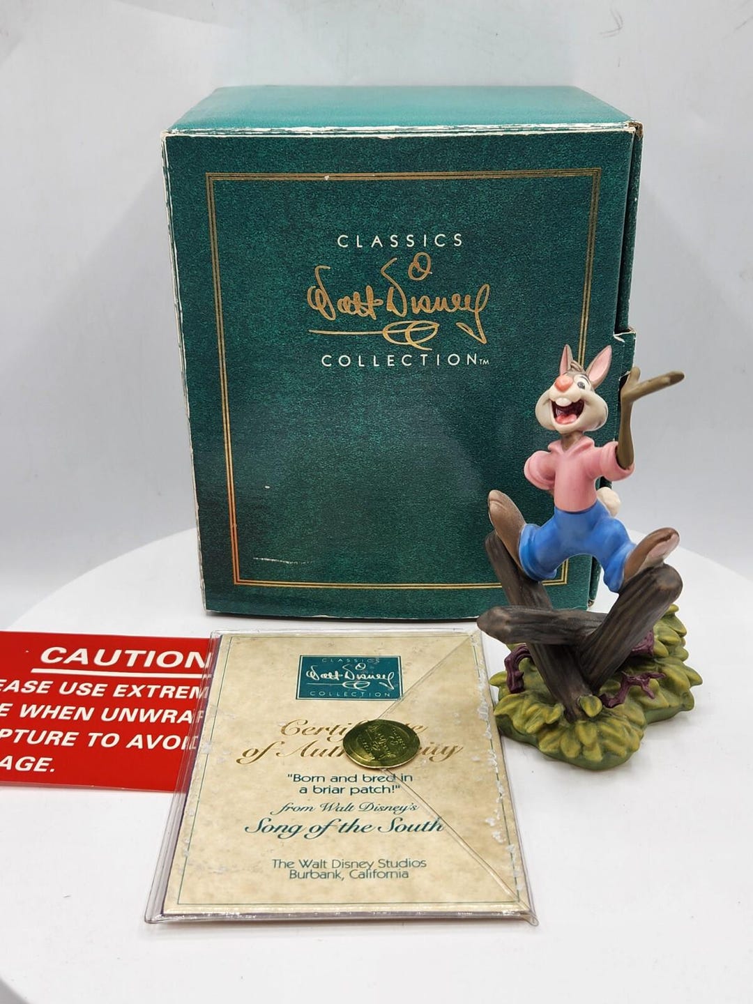 WDCC Brer Rabbit Born and Bred in a Briar Patch Box & COA - Xlnt ...