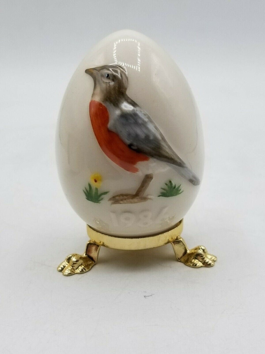 Goebel Ninth Edition 1986 Annual Easter Egg Red Robin New in Box - Etsy