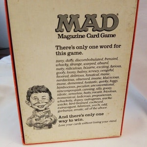 MAD Magazine Card Game Rare With All 80 Cards and Instructions - Etsy
