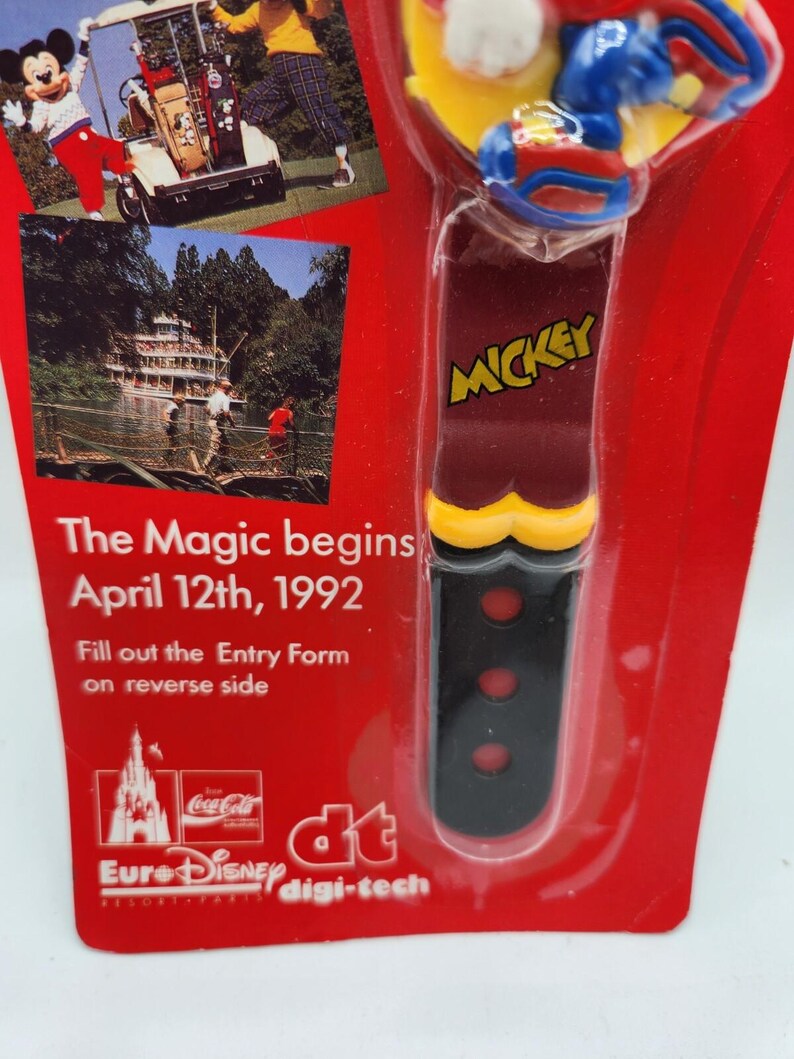 Coca Cola Euro Disney Mickey Mouse Children's Digi-tech Watch - Etsy