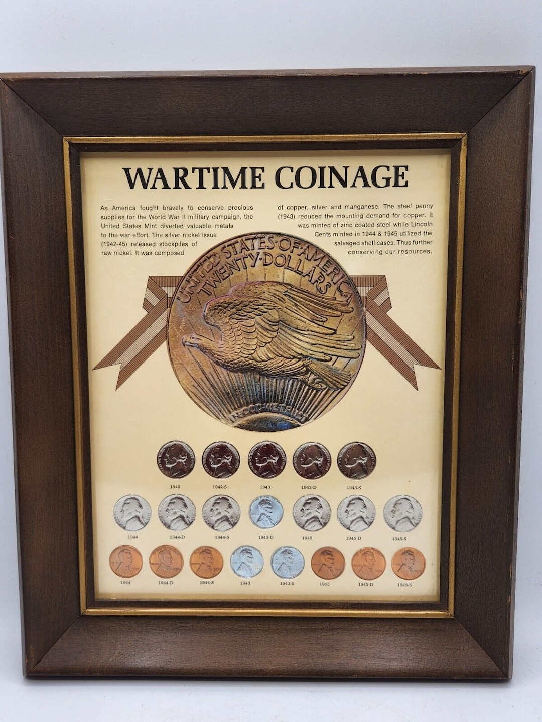 Wartime Coinage 1942-1945 Coin Set Collection & Display Frame - Etsy