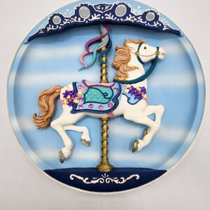 Rhodes Studio Bradford Ex. Carousel Horse Plate Joyful Jumper 2nd Issue, W COA - Etsy