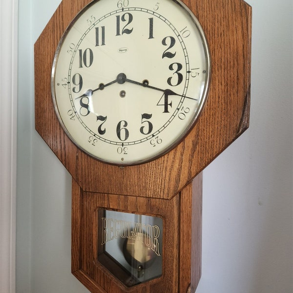 Regulator Wall Clock - Etsy