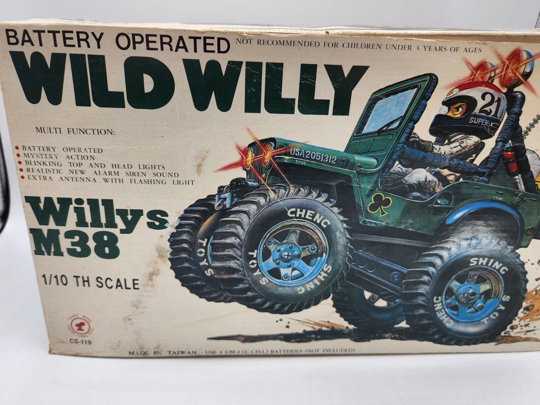 Original Vintage Wild Willy Willys M38 Battery Operated 1:10 - Etsy