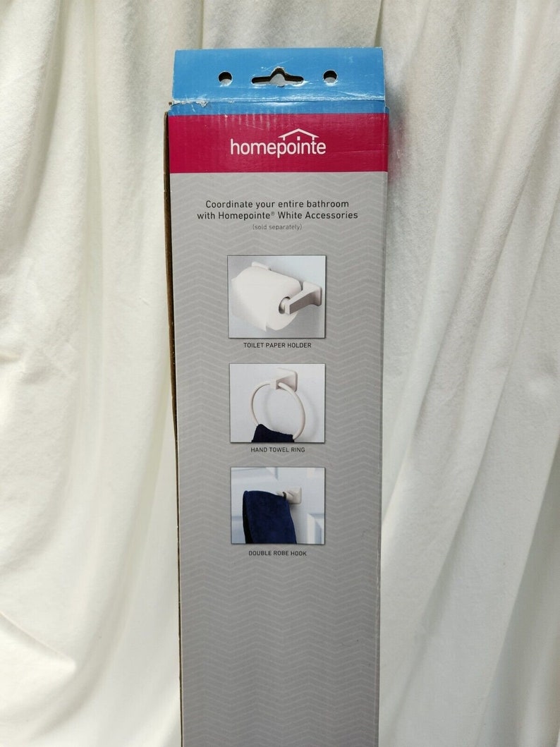 Homepointe 24 Bath Towel Bar White Finish - Etsy