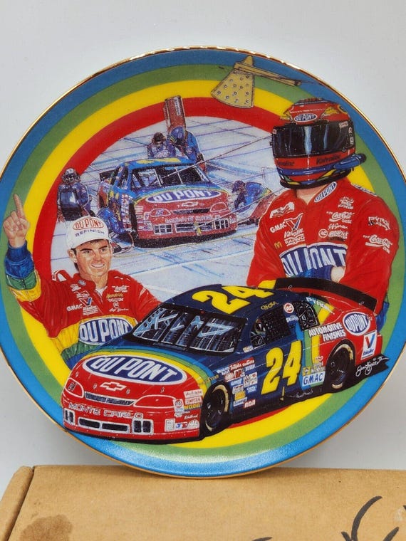 1996 Hamilton Collection Plate Jeff Gordon "On The Wa… - Gem