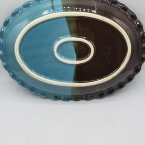 Neher Clay in Motion Handmade Ceramic Oval Platter in Ocean Tide - Etsy