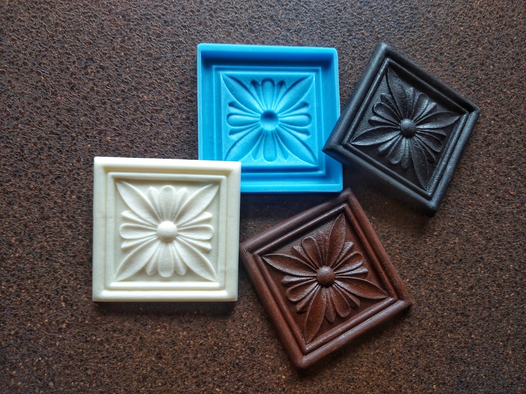 Mold for Square Tile With Texture, Tiles Mold, Mold for Concrete, Mold ...