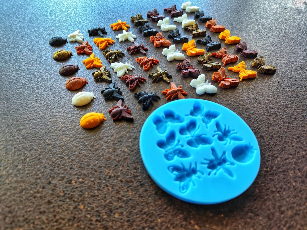 Flying Insect Silicone Mold: Bee, Butterfly, Ladybug, Fly - Etsy