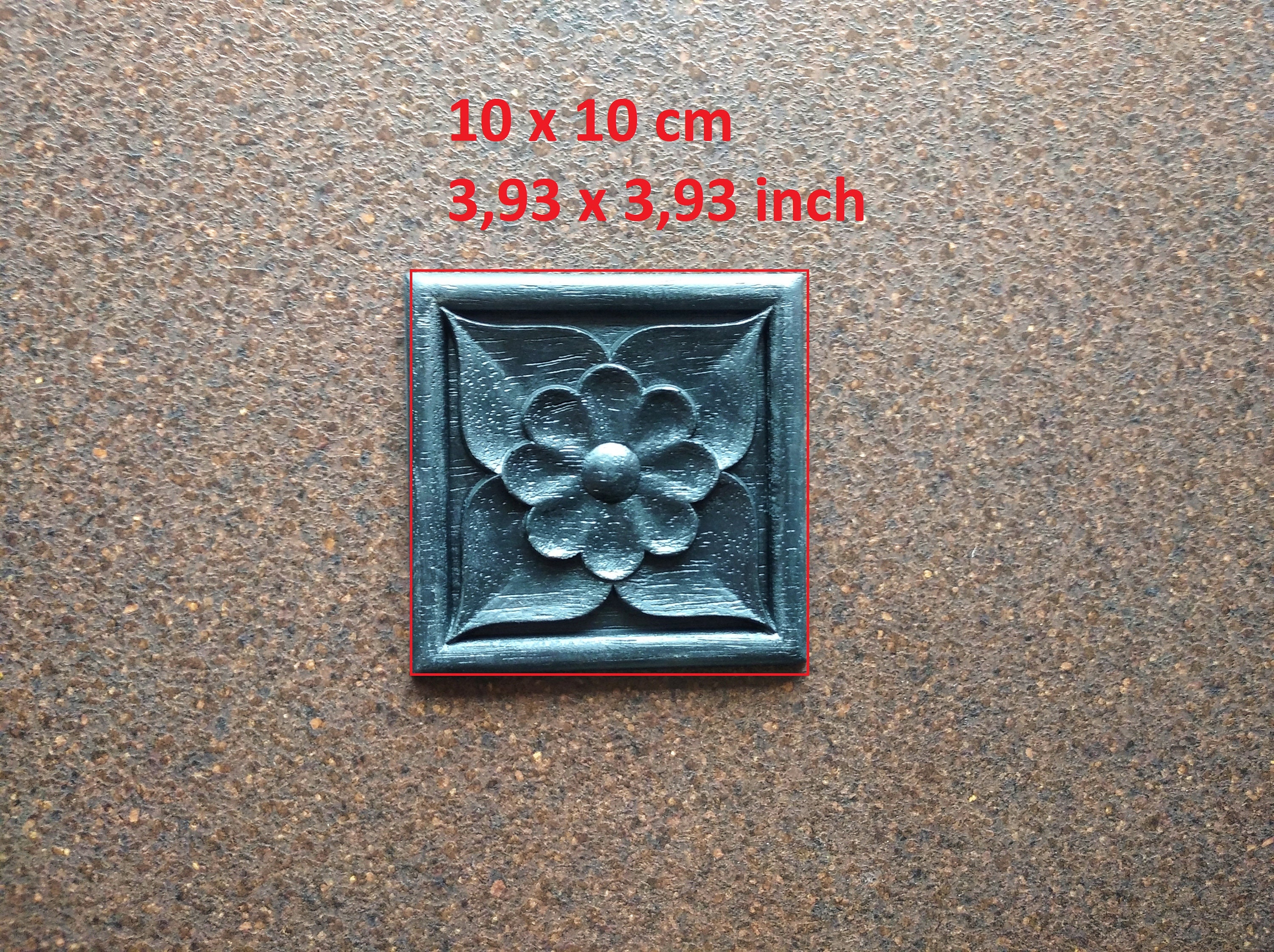 Wood Texture Silicone Mold: Square Tile, Concrete, Resin, Gypsum (10x10 ...
