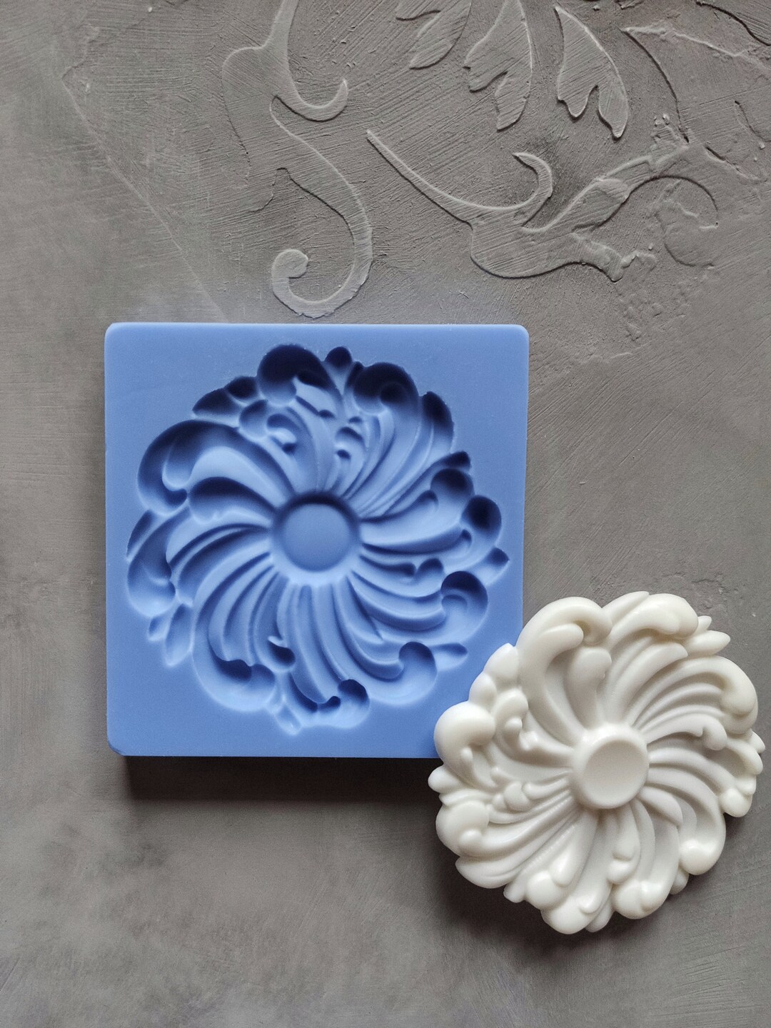 Silicone Mold Whirpool Overlay, Mold for Clay, Mold for Resin, Mold for ...