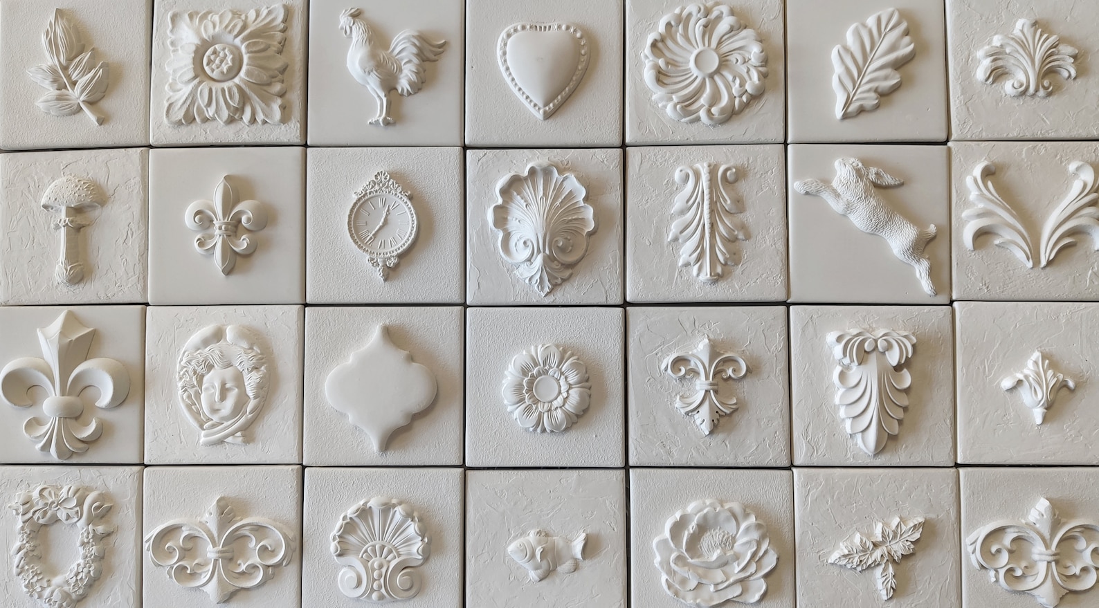 Silicone Tiles Mold Flower Silicone Forms Silicone Moulds | Etsy