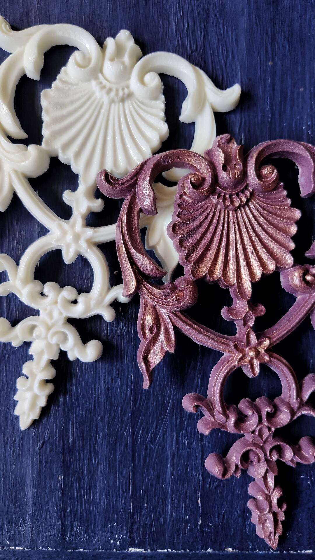 Large Applique for Furniture Upcycling Wall Decor Big Resin Onlay Mould ...