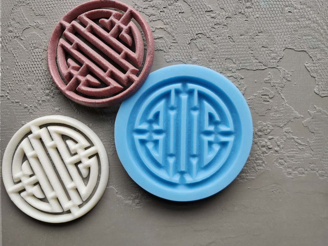 Chinese Ornament Silicone Mold. Mold for Resin, Mold for Clay, Mold for ...