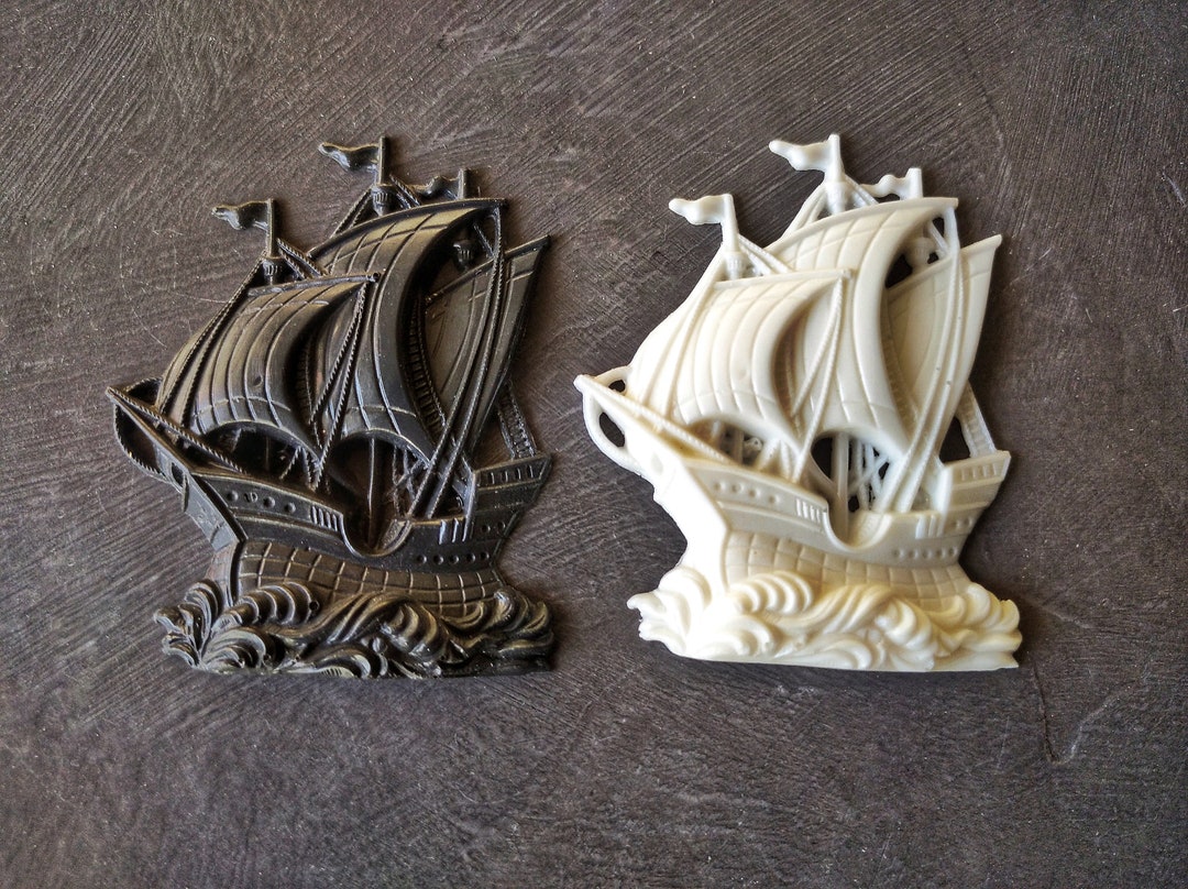 Sailboat Resin Applique, Boat Moulding, Furniture Appliques, Little ...
