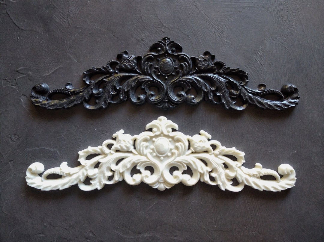 Furniture Pediment Embellishment 30cm Long | Furniture Appliques | Wall ...