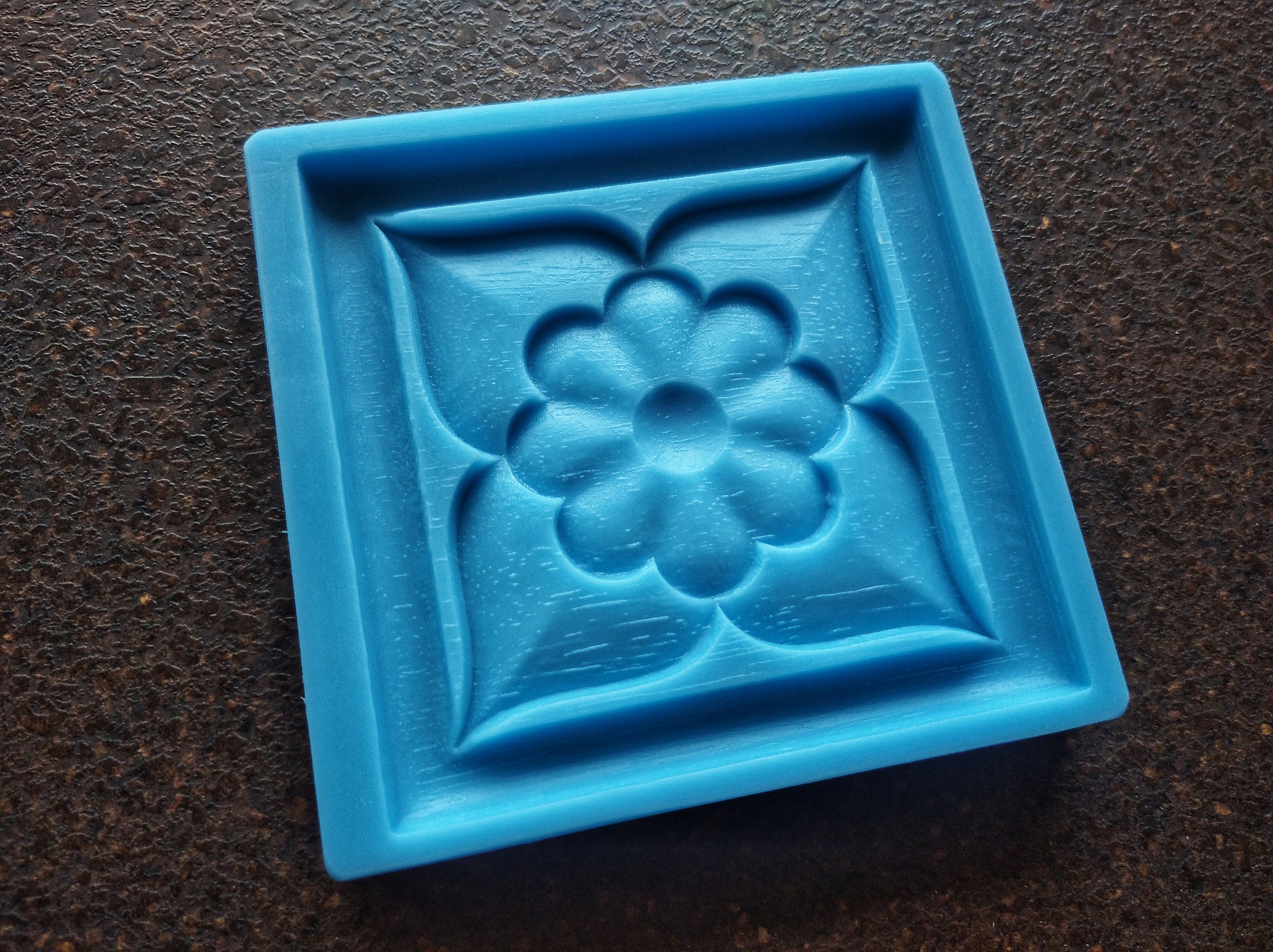 Wood Texture Silicone Mold: Square Tile, Concrete, Resin, Gypsum (10x10 ...
