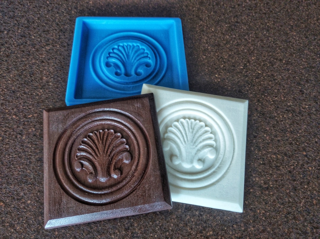 Mold for Square Tile With Wood Texture, Tiles Mold, Mold for Concrete ...