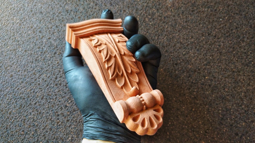 Furniture Brackets (2 Pcs) Furniture Embellishment Overlays 6.7x3.13x1 ...