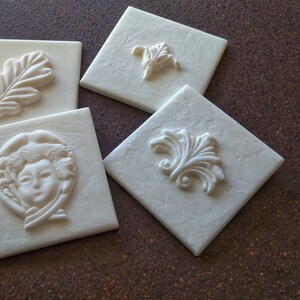 Antique Woman Cameo 3D Tile Mold, Silicone Mould, Cameo Applique ...