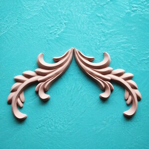 Silicone Mold Chic Pair 2 / Applique Mould / Silicone Mould / - Etsy