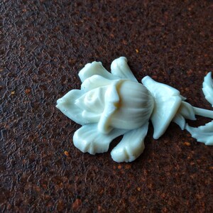 Chic Rose Silicone Mold , Wall Decor Central Applique Silicon Form ...