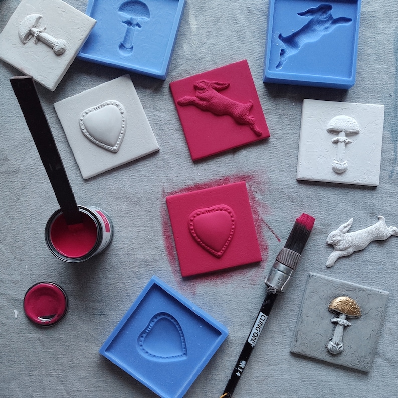 Silicone Tiles Mold Flower Silicone Forms Silicone Moulds | Etsy